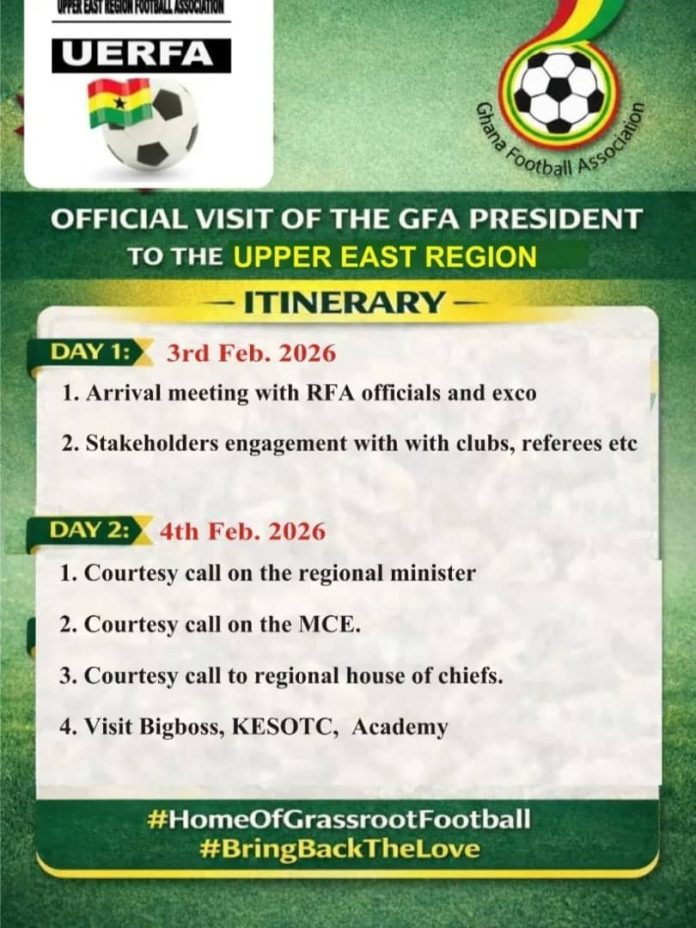 GFA boss set to visit the Upper East Region - A1 Radio Bolgatanga